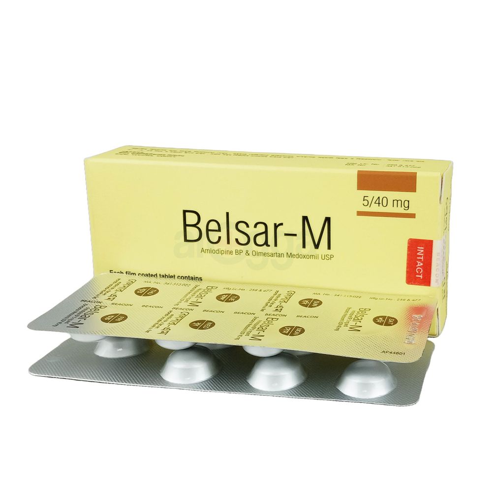 Belsar M 5/40 5mg+40mg Tablet - Arogga Online Pharmacy
