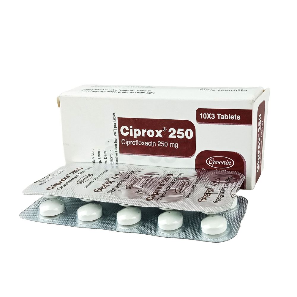 Ciprox 250mg Tablet - Arogga Online Pharmacy
