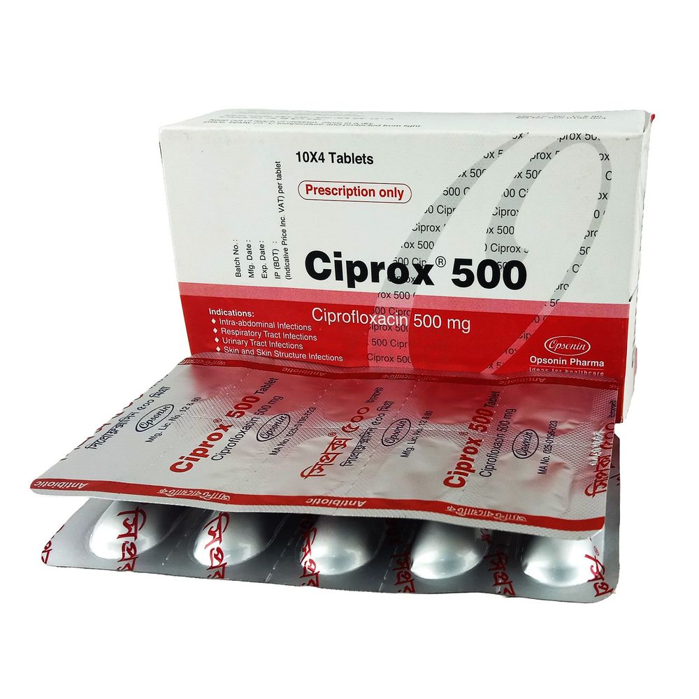Ciprox 500mg Tablet - Arogga Online Pharmacy