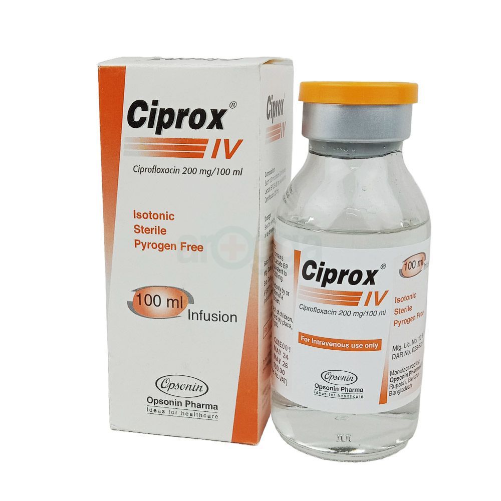 Ciprox IV 200mg/100ml Infusion - Arogga Online Pharmacy