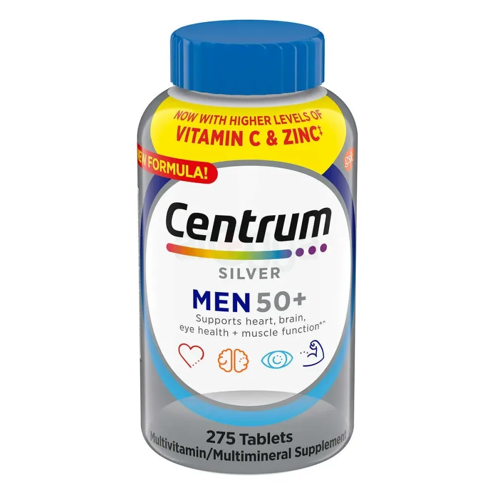 Centrum Silver for Men 50+ Multivitamin Multimineral 275 Tablets ...