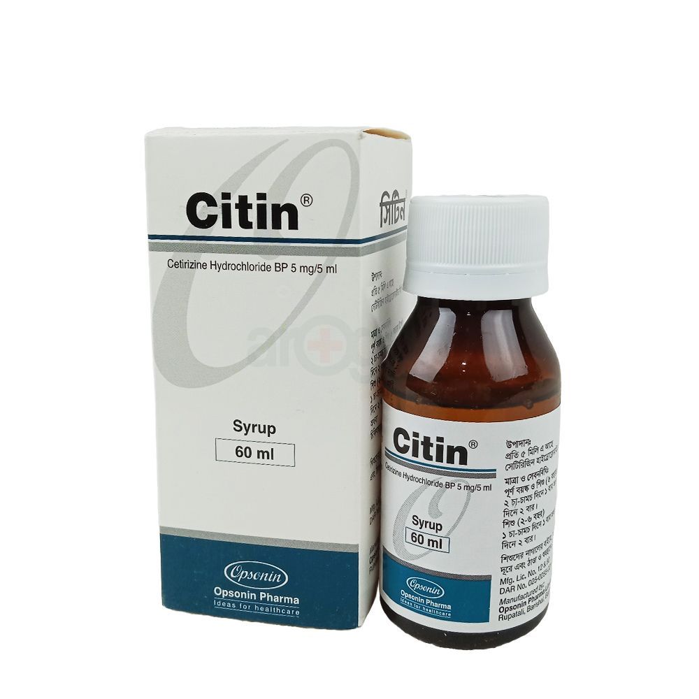 Citin 5mg/5ml Syrup - Arogga Online Pharmacy