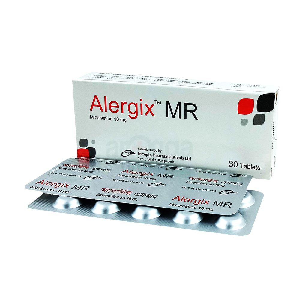 Alergix MR 10mg Tablet - Arogga Online Pharmacy