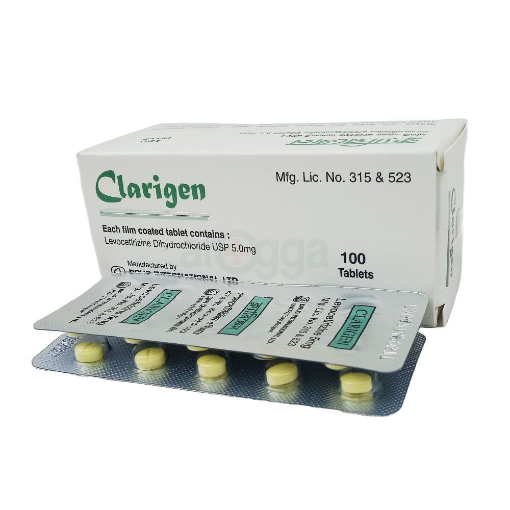 Clarigen 5mg Tablet - Arogga Online Pharmacy