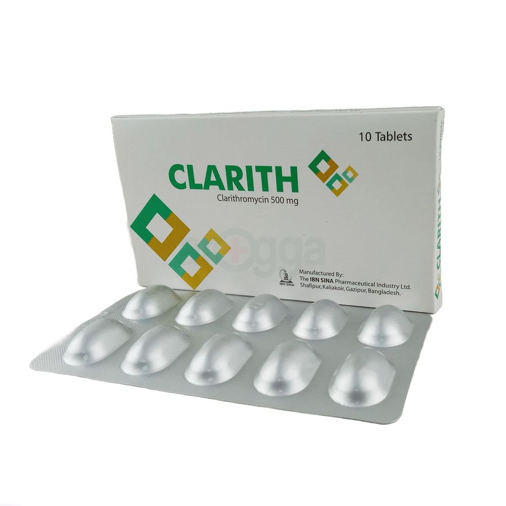 Clarith 500mg Tablet - Arogga Online Pharmacy