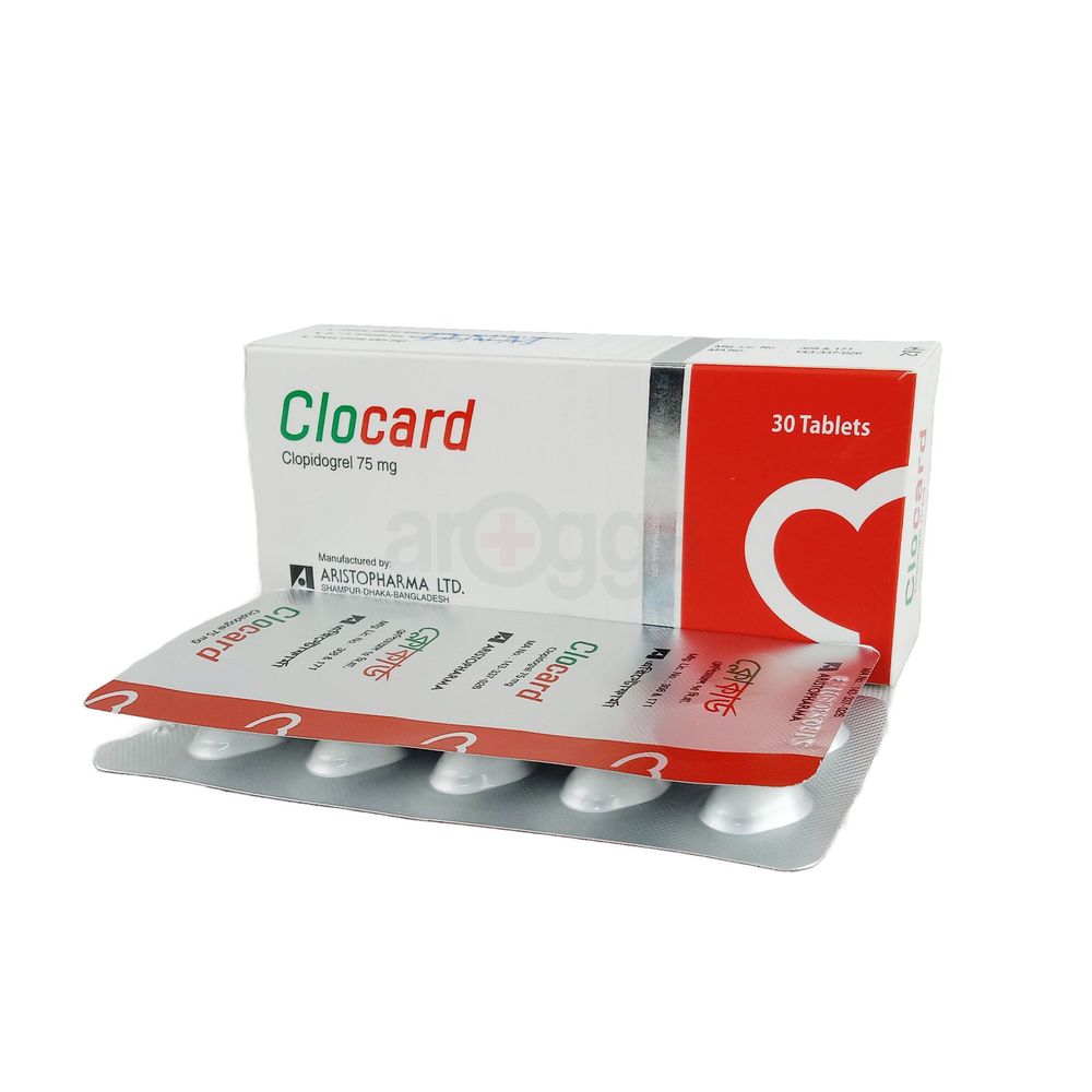 Clocard 75mg Tablet - Arogga Online Pharmacy