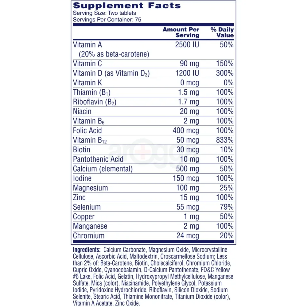 One A Day Multivitamin Mens & Womens Proactive 150 Tablets - Arogga ...