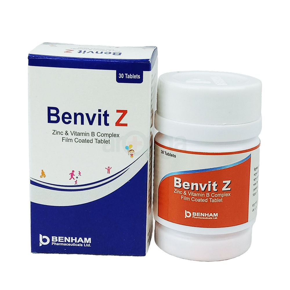 Benvit-Z (30) Tablet - Arogga Online Pharmacy
