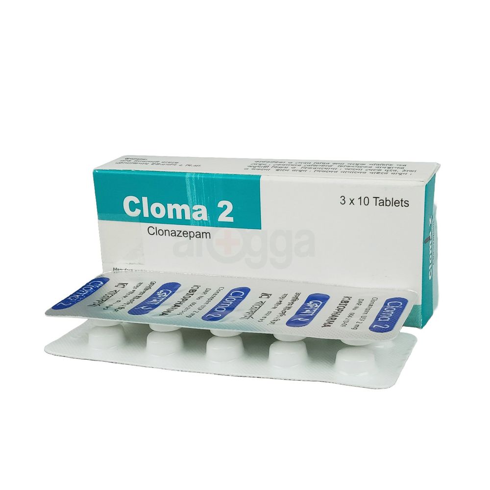Cloma 2mg Tablet - Arogga Online Pharmacy