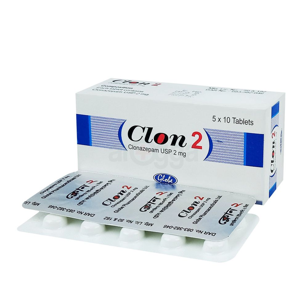 Clon 2mg Tablet - Arogga Online Pharmacy