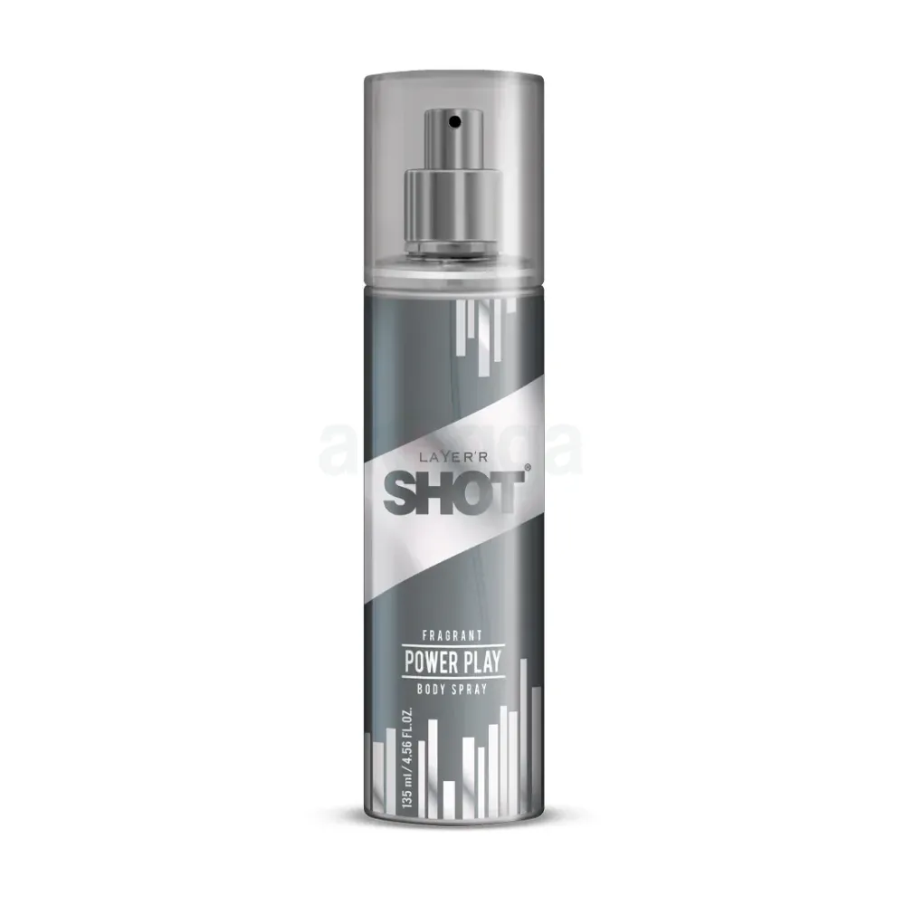 Layer'r Shot Power Play Body Spray for Men 135ml - Arogga Beauty Store