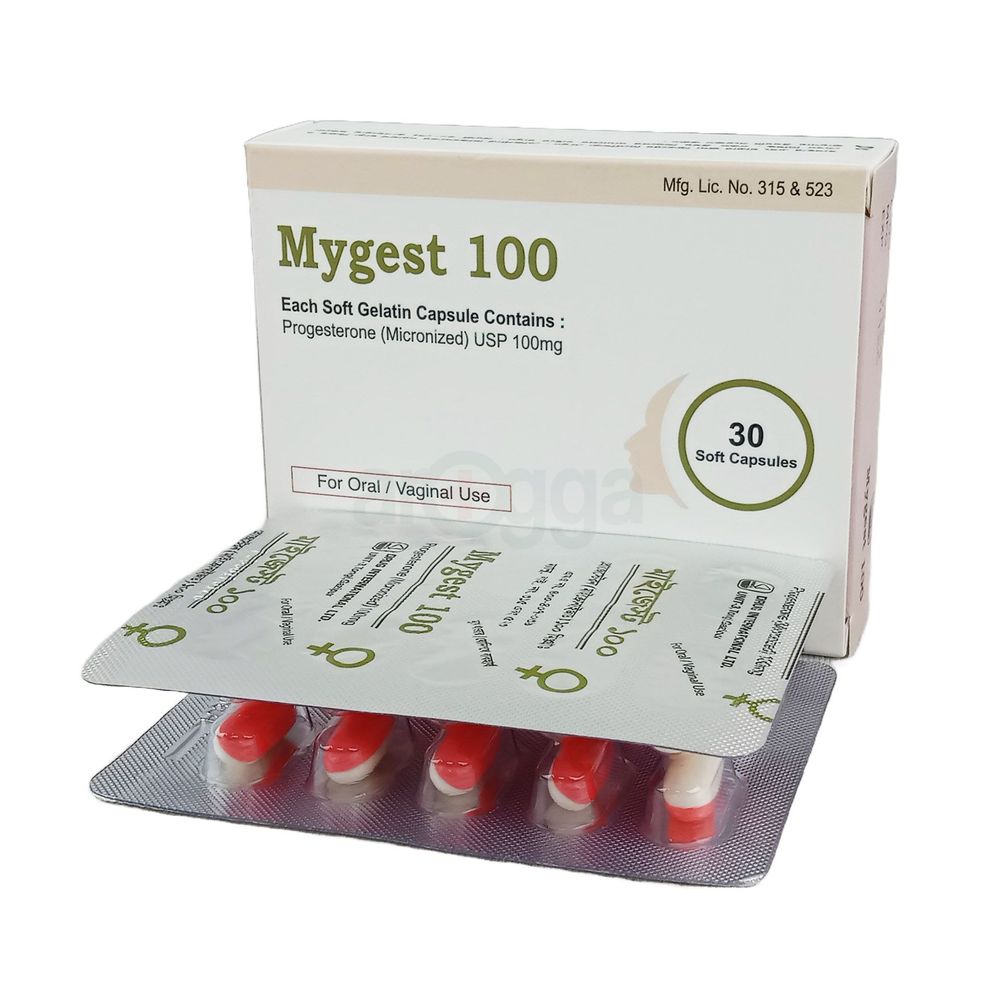 Mygest 100mg Capsule - Arogga Online Pharmacy
