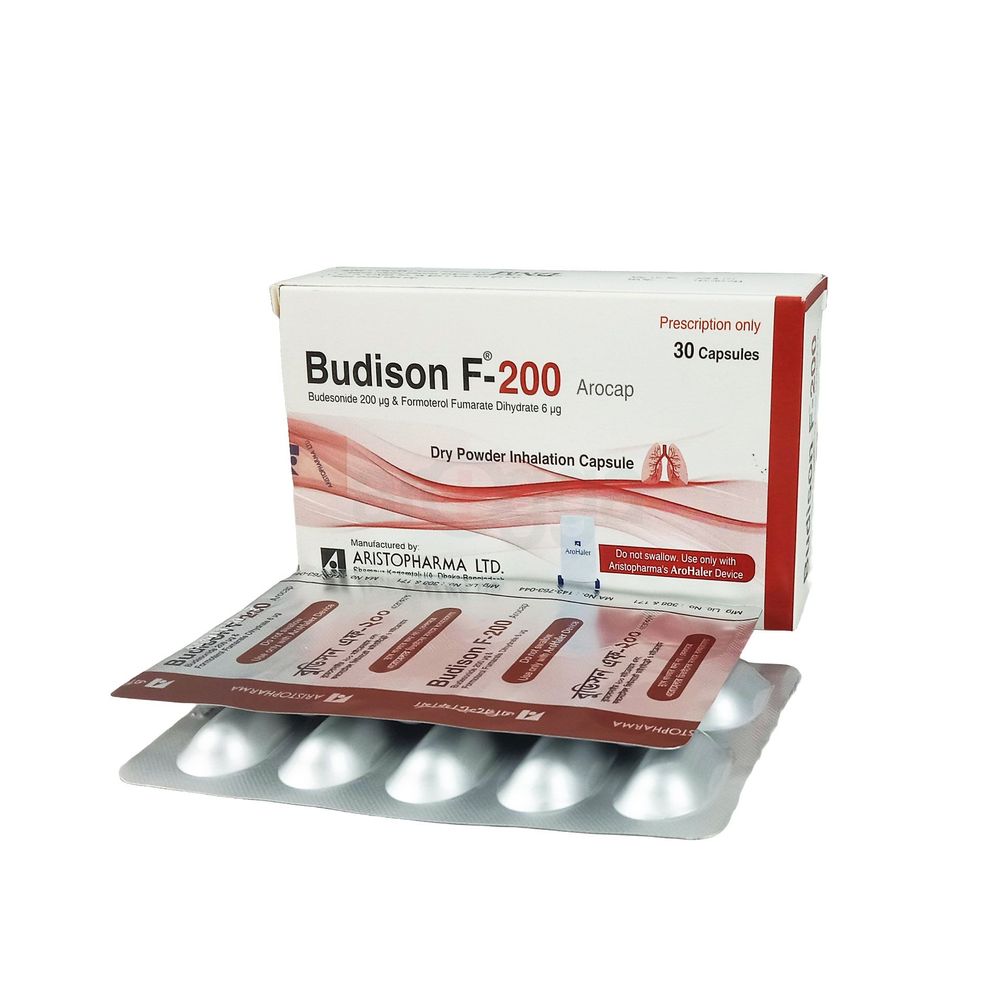 Budison F 200 200mcg+6mcg Capsule - Arogga Online Pharmacy