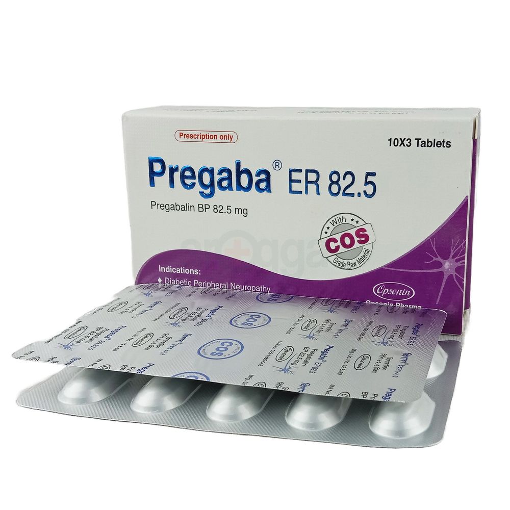 Pregaba ER 82.5 82.5mg Tablet - Arogga Online Pharmacy