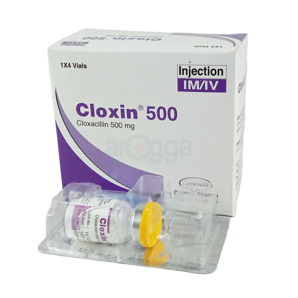 Cloxin 500mg/vial Injection - Arogga Online Pharmacy
