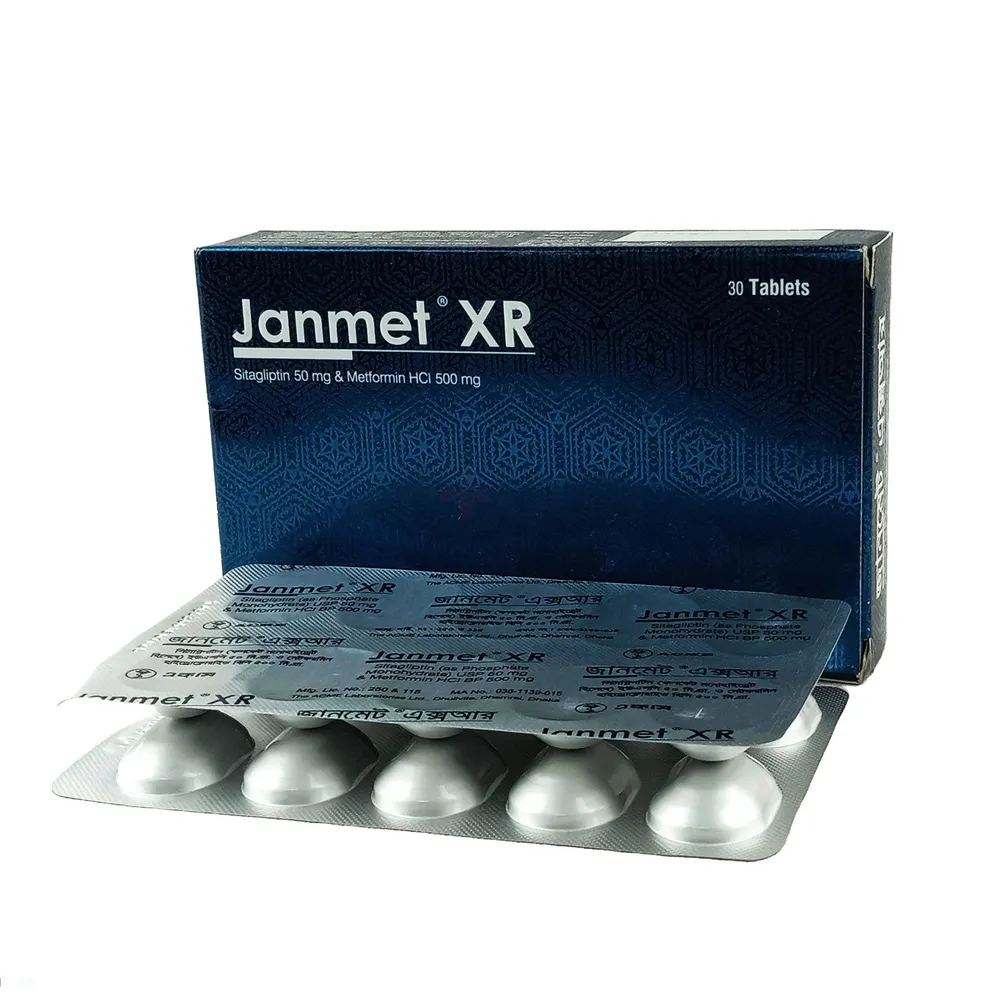 Janmet XR 50mg+500mg Tablet - Arogga Online Pharmacy