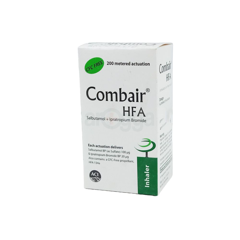 Combair HFA 20mcg+100mcg/puff Inhaler - Arogga Online Pharmacy