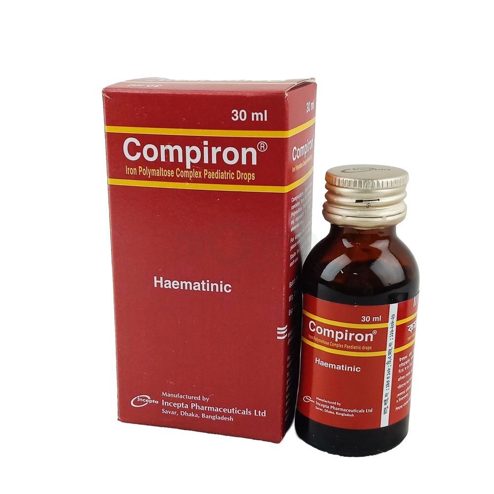 Compiron Drops 50mg/ml Pediatric Drops - Arogga Online Pharmacy