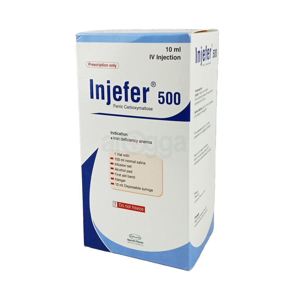 Injefer 500mg/10ml Injection - Arogga Online Pharmacy