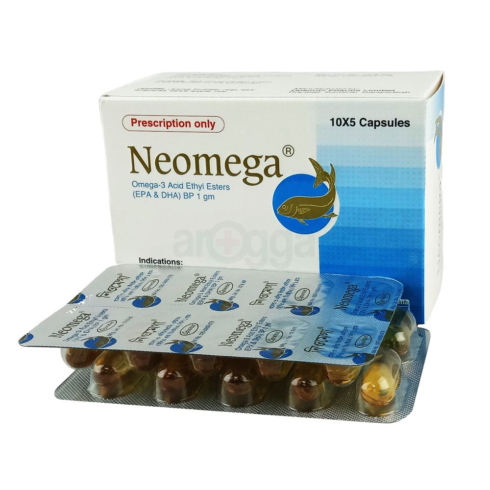 Neomega 1gm Capsule - Arogga Online Pharmacy