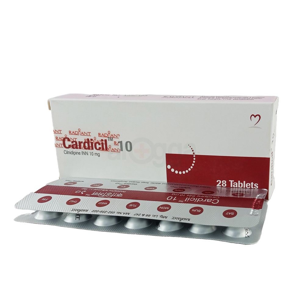 Cardicil 10mg Tablet - Arogga Online Pharmacy