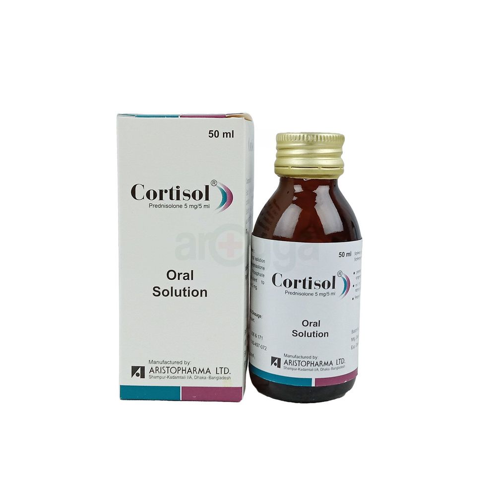 Cortisol 5mg/5ml Oral Solution - Arogga Online Pharmacy