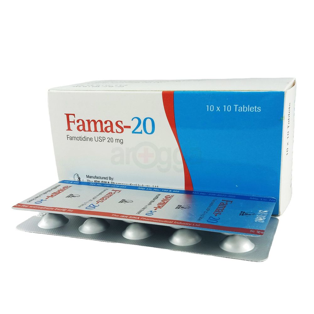 Famas 20mg Tablet - Arogga Online Pharmacy