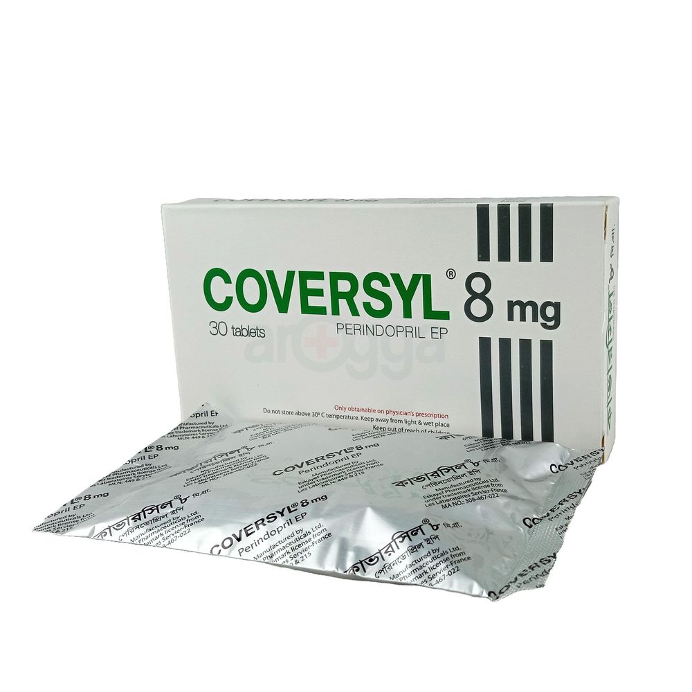Coversyl 8mg tablet - Arogga Online Pharmacy