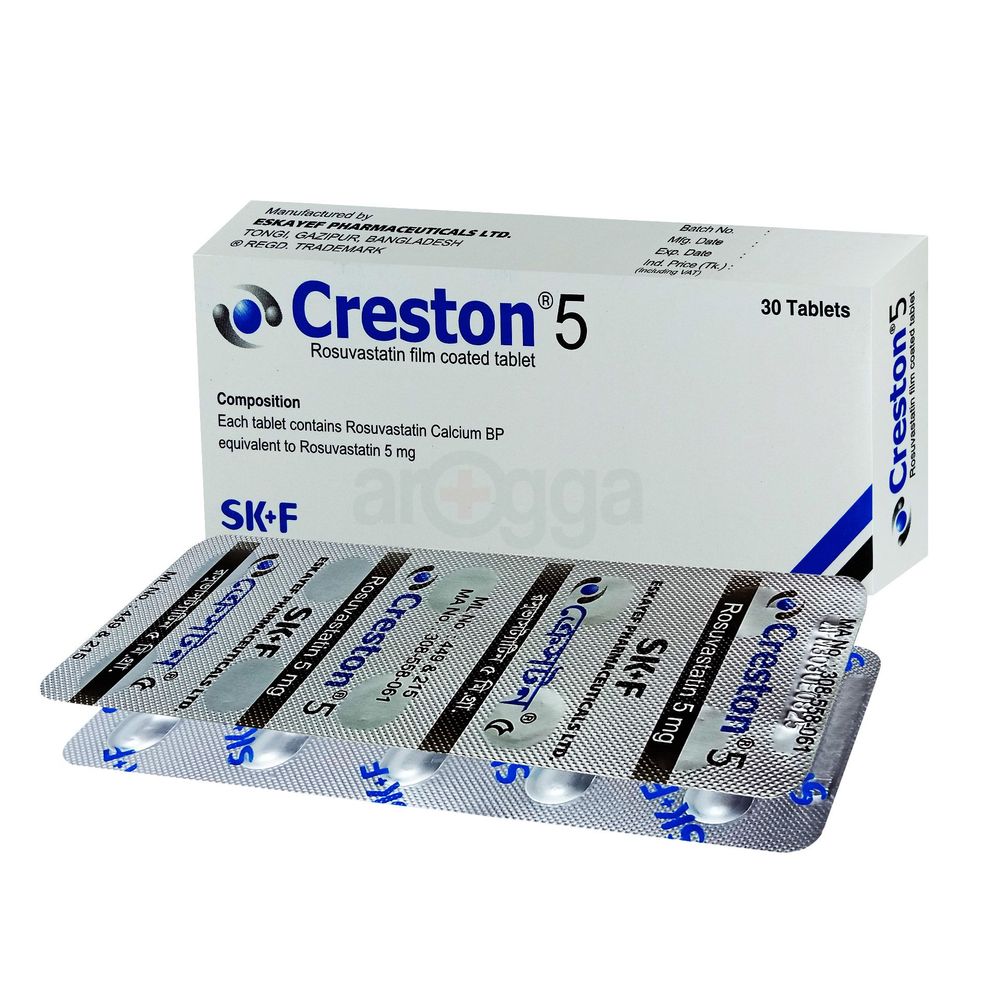 Creston 5mg Tablet - Arogga Online Pharmacy