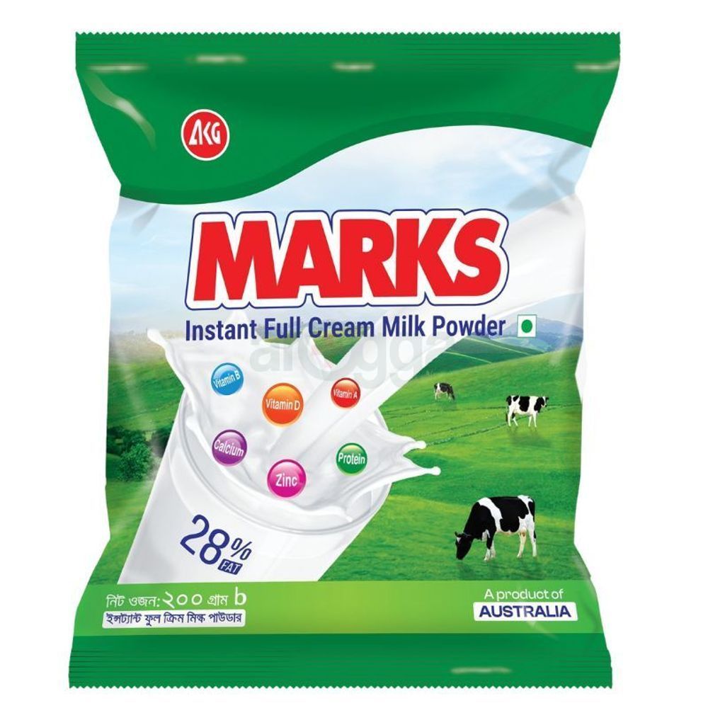 Marks Instant Full Cream Milk Powder 200g price in Bangladesh | Arogga