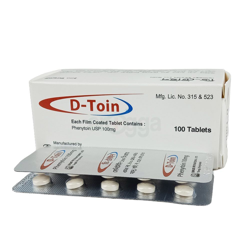 D-Toin 100mg Tablet - Arogga Online Pharmacy