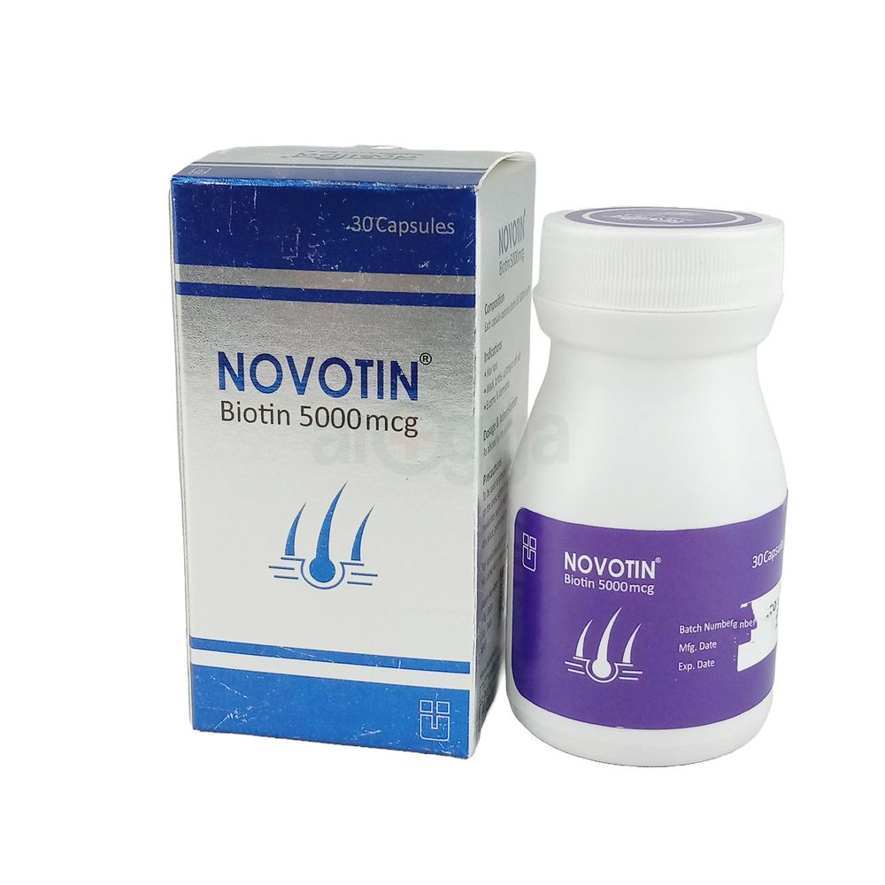 Novotin 5000 5000mcg Capsule - Arogga Online Pharmacy