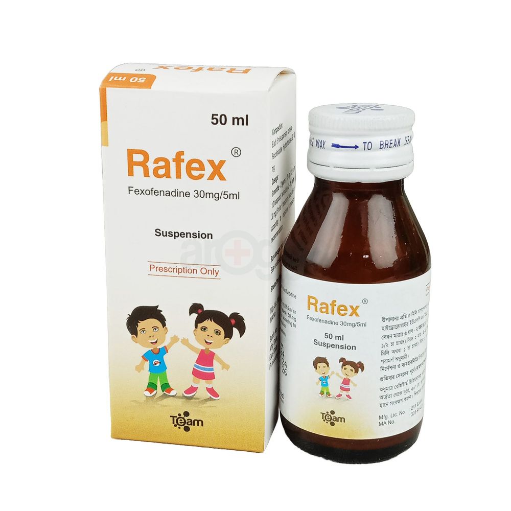 Rafex 30mg/5ml Suspension - Arogga Online Pharmacy
