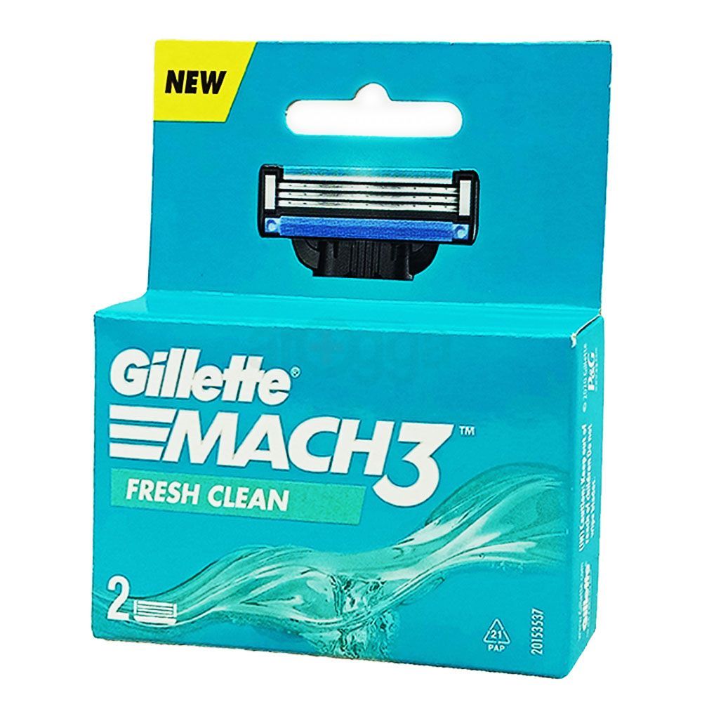 Gillette Mach 3 Manual Shaving Razor Blades - 2's Pack - Arogga Beauty ...