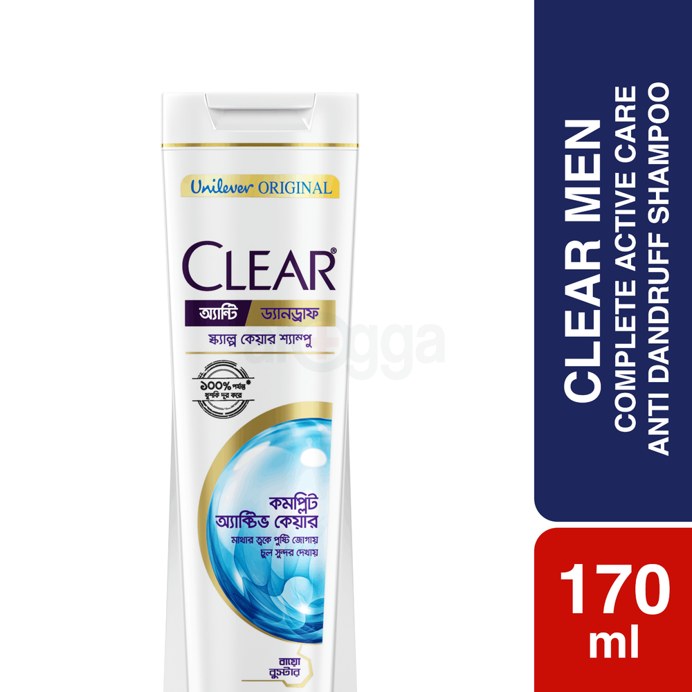 Clear Shampoo Complete Active Care Anti Dandruff 170ml - কমপ্লিট একটিভ ...