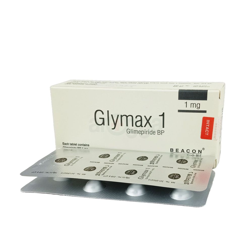 Glymax 1mg Tablet - Arogga Online Pharmacy