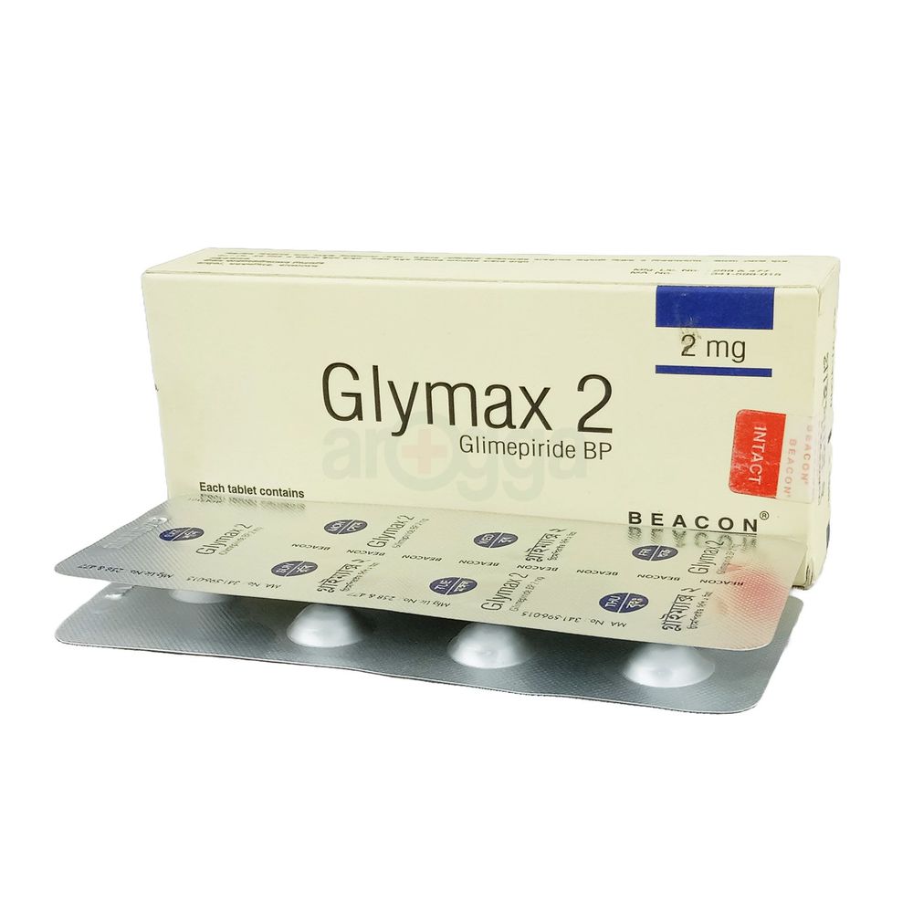 Glymax 2mg Tablet - Arogga Online Pharmacy