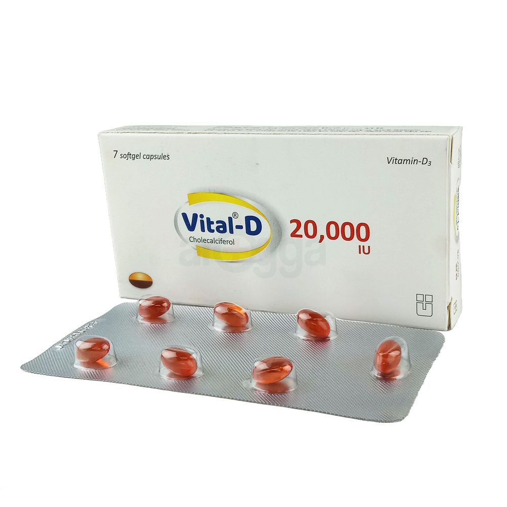 Vital-D 20000IU 20000IU Capsule - Arogga Online Pharmacy