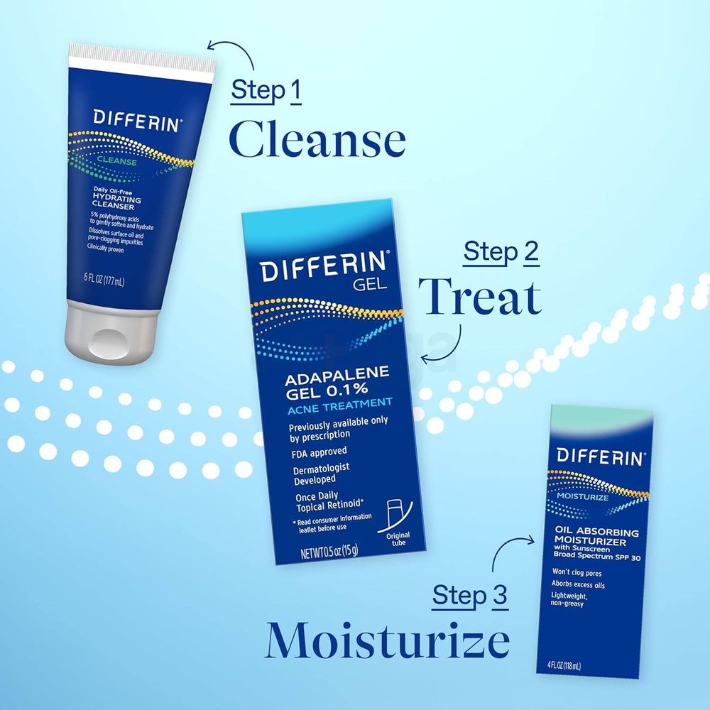 DIFFERIN Adapalene 0.1% Acne Treatment Gel - Arogga Beauty Store
