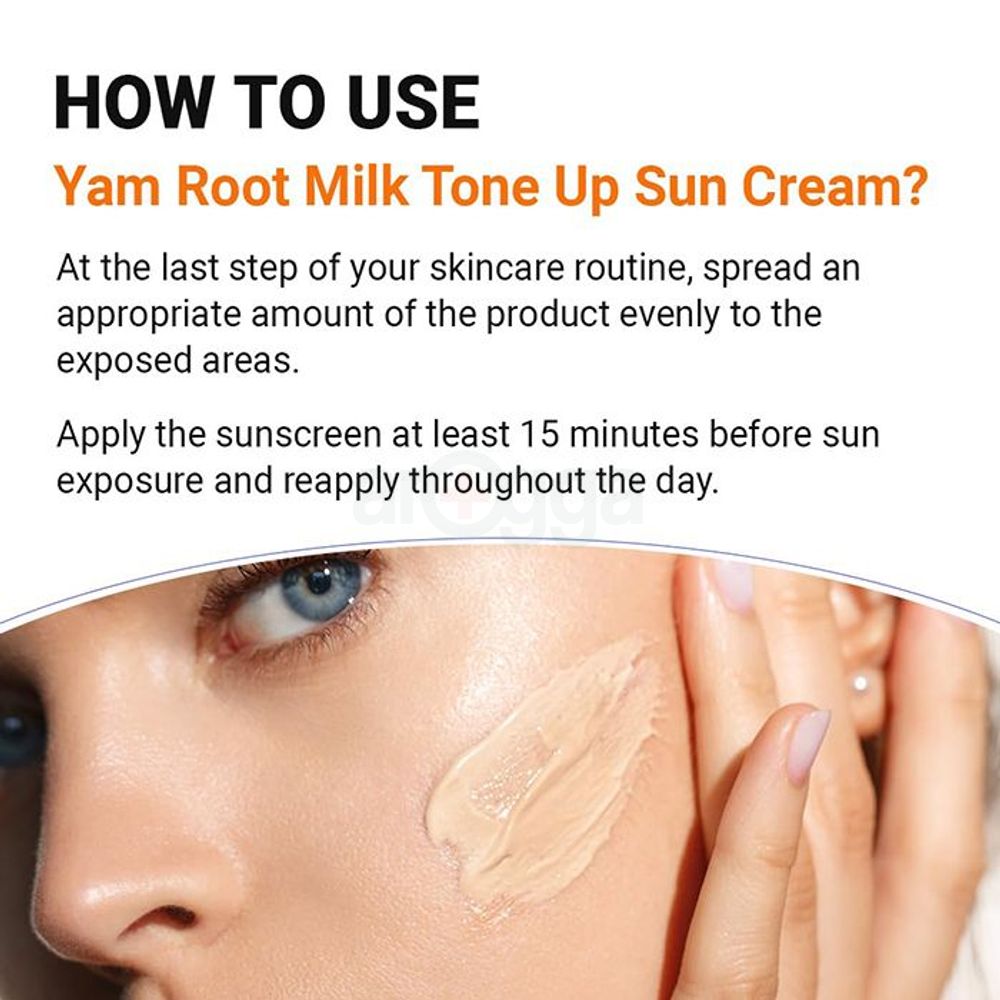 Isntree Yam Root Milk Tone Up Sun Cream SPF 50 PA++++ UVA/UVB - Arogga ...