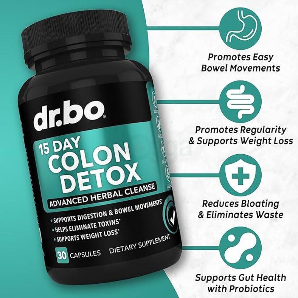 dr. bo Colon Detox Advanced Herbal Cleanse 30 Capsules - Arogga Online ...