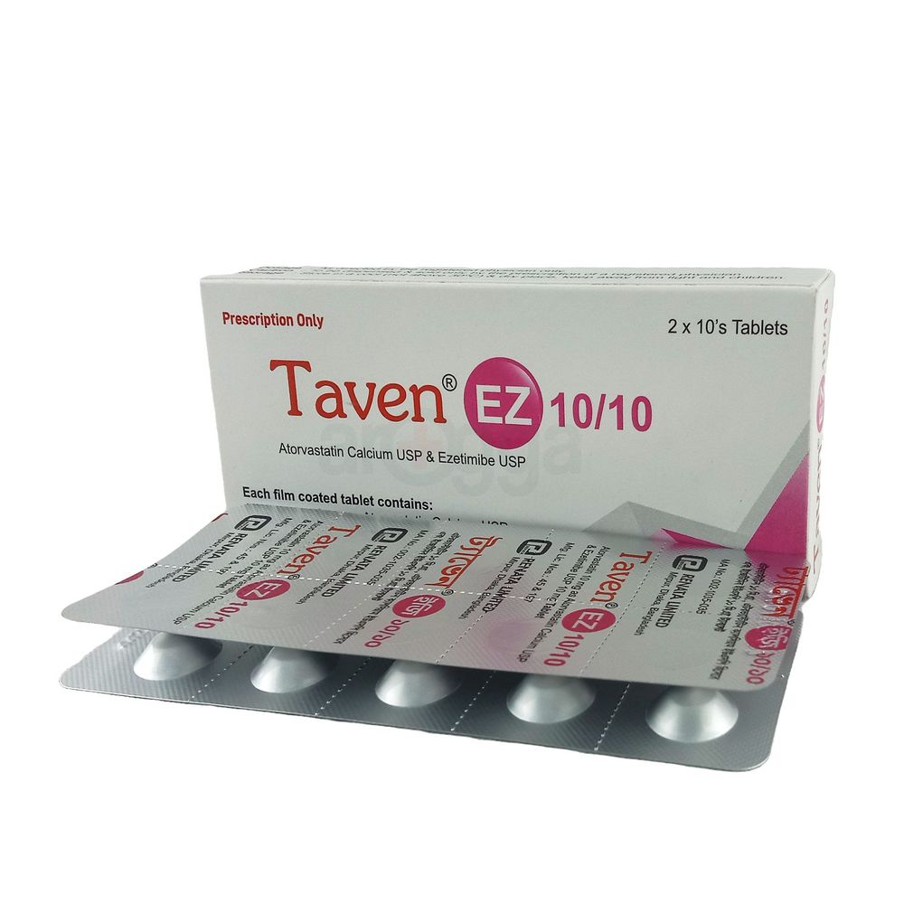 Taven EZ 10/10mg+10mg Tablet - Arogga Online Pharmacy