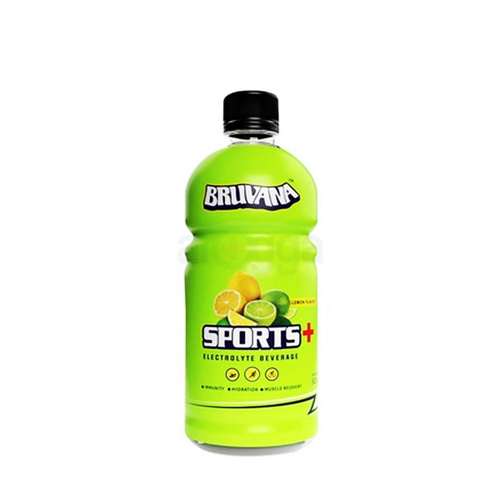 Bruvana Sports+ Electrolyte Beverage 500ml (Lemon Flavor) - Arogga Ltd