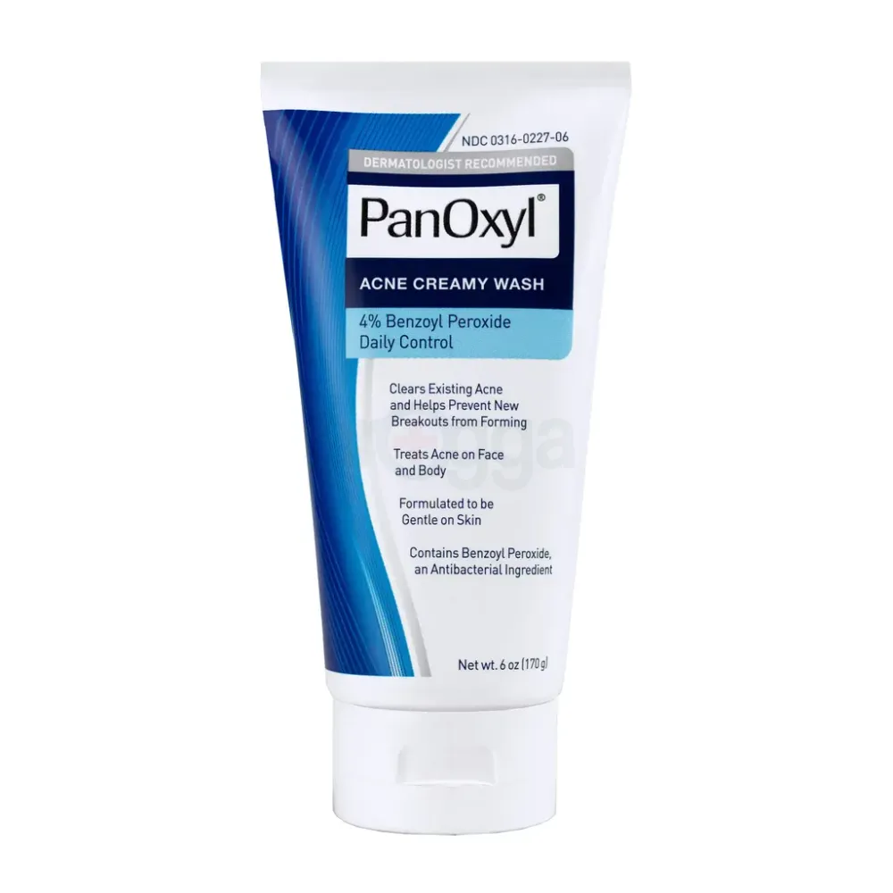 PanOxyl Acne Creamy Wash with 4% Benzoyl Peroxide Daily Control 170gm ...