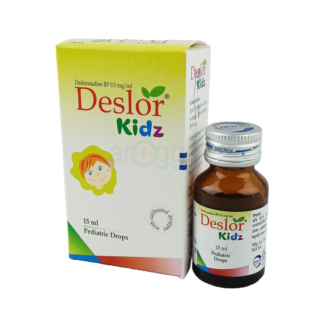 Deslor Kidz 0.5mg/ml Pediatric Drops - Arogga Online Pharmacy