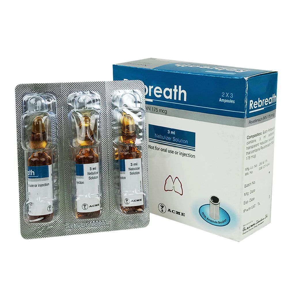 Rebreath 175 mg/3 ml Solution for Inhalation - Arogga Online Pharmacy