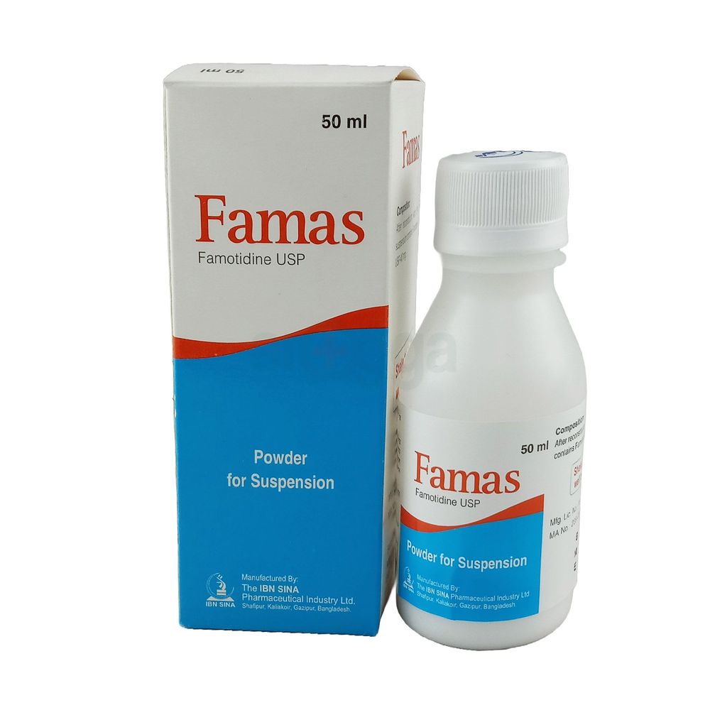 Famas 40mg/5ml Powder for Suspension - Arogga Online Pharmacy