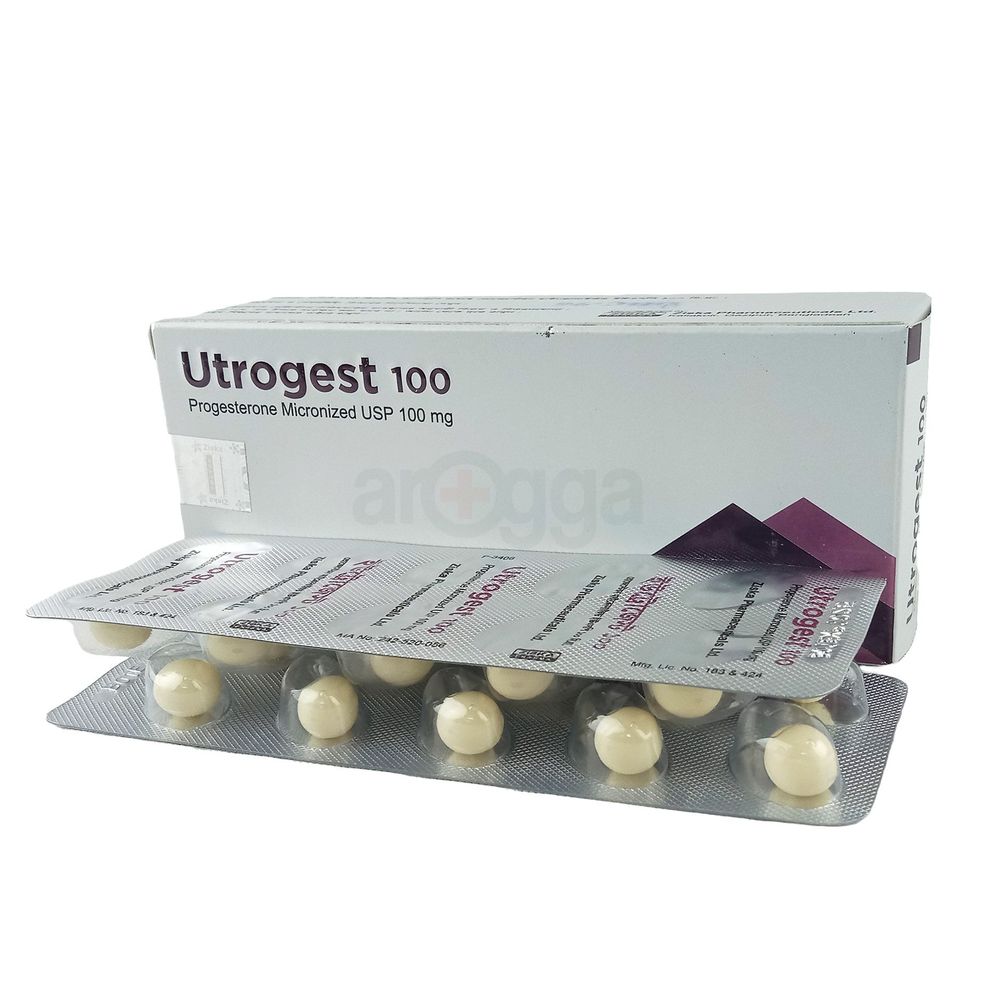 Utrogest 100mg Capsule - Arogga Online Pharmacy