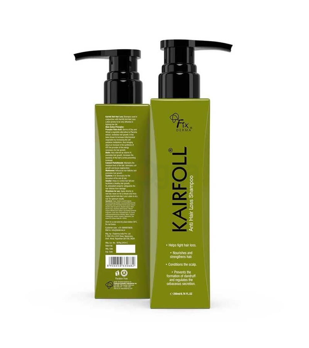 Fixderma Kairfoll Anti Hair Loss Shampoo 200ml - Arogga Beauty Store