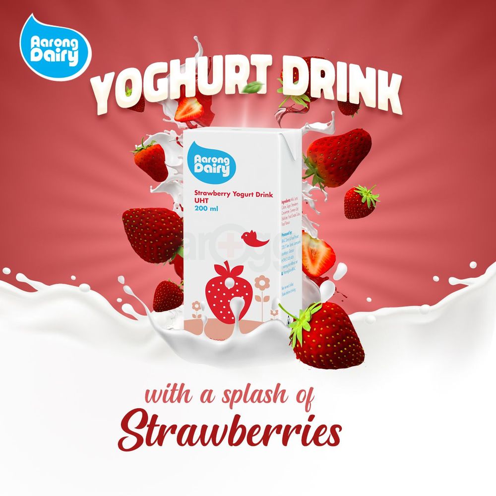Aarong Dairy Strawberry Yogurt Drink 200ml - Arogga Ltd